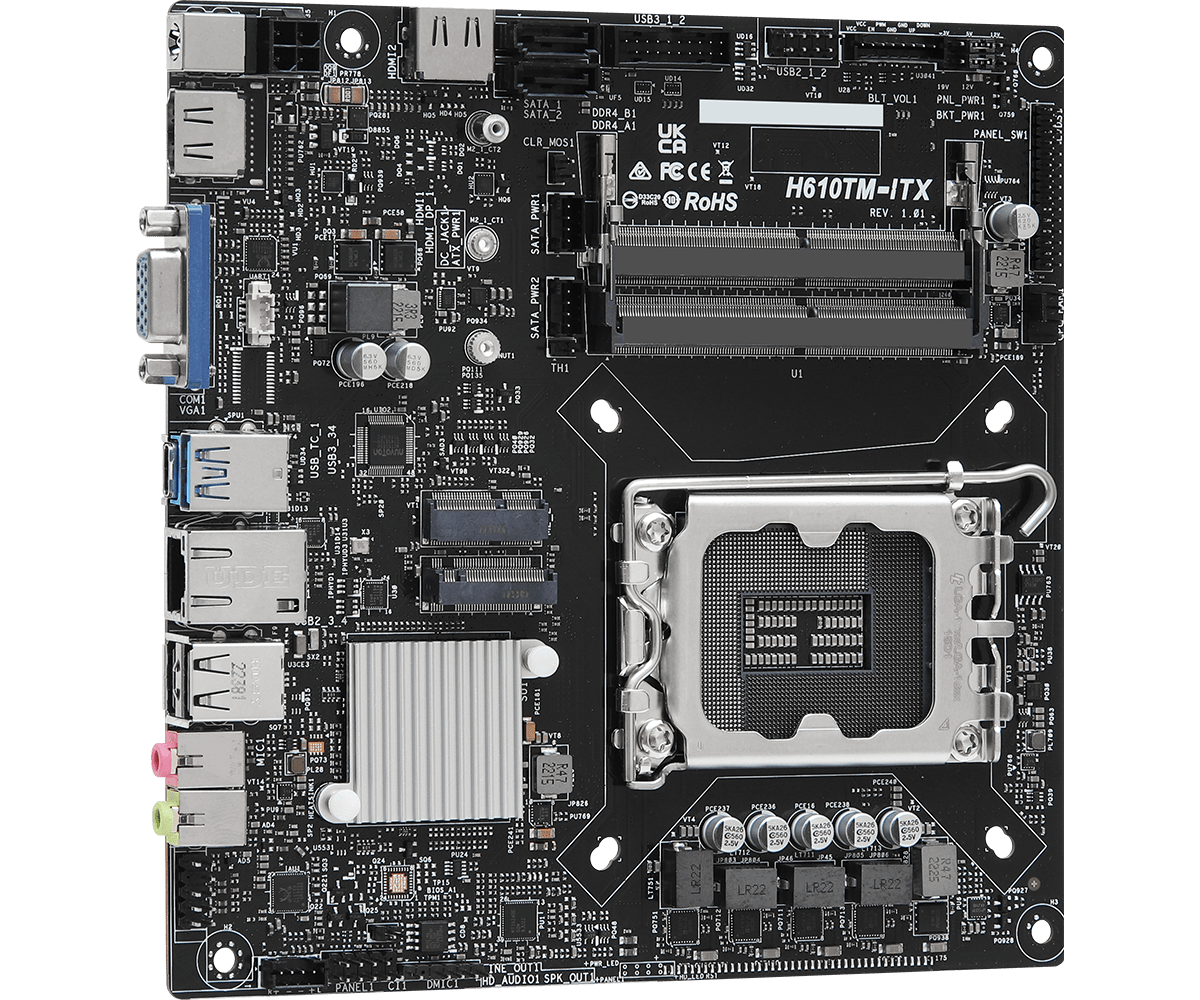 华擎科技 > H610TM-ITX